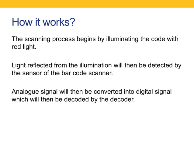 Bar code scanner | PPTX