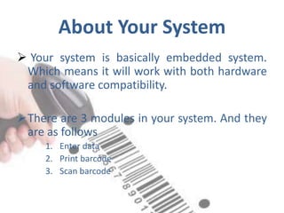 Barcode scanner and printer ppt | PPT