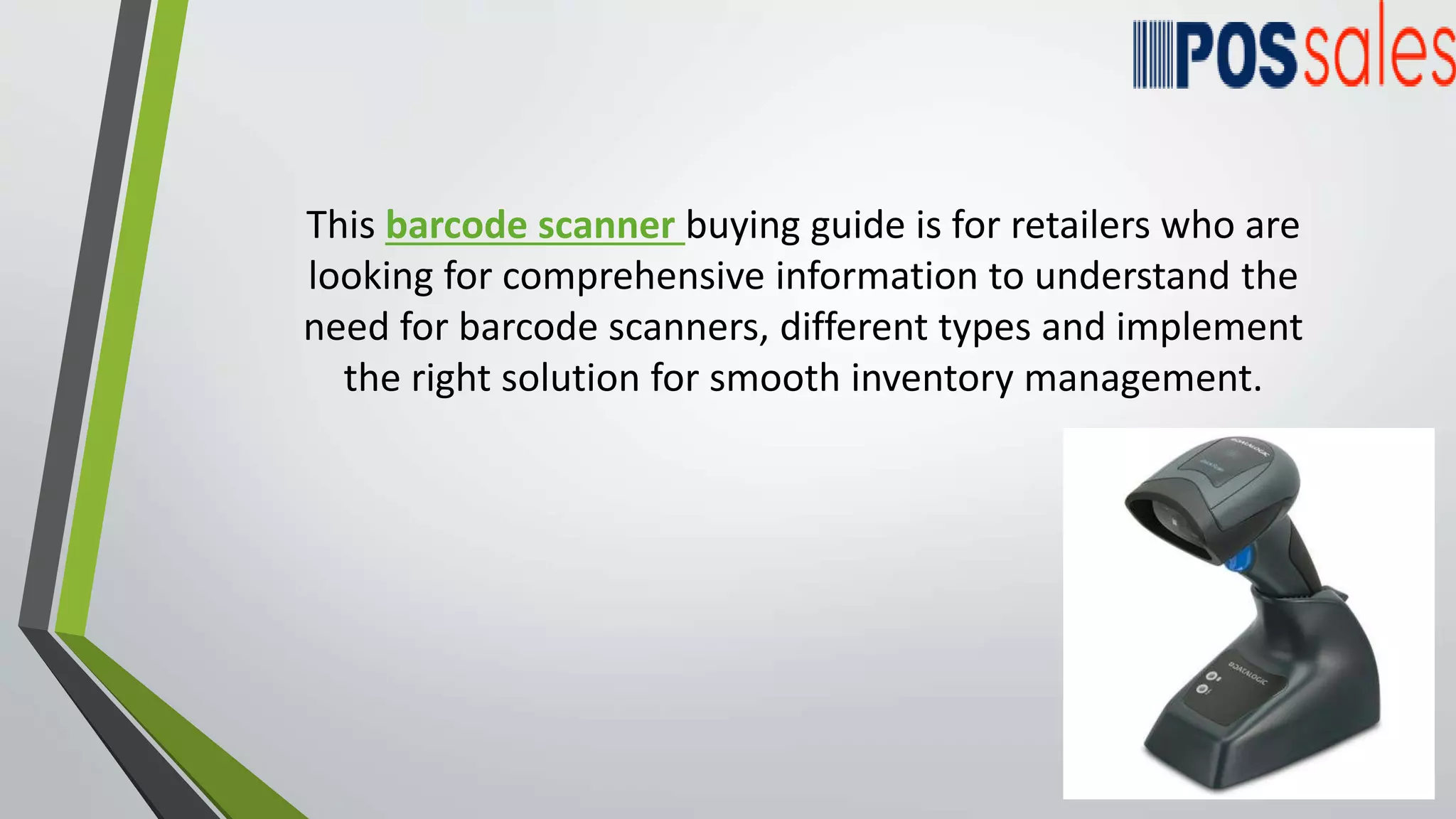 Barcode scanners buying guide for beginners | PPTX
