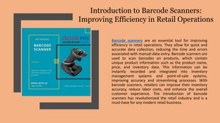 Barcode Scanners: Revolutionizing Retail Operations - A Presentation by ...