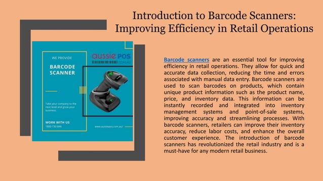 Barcode Scanners: Revolutionizing Retail Operations - A Presentation by Aussie POS | PPTX