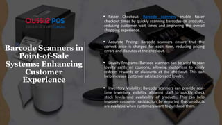 Barcode Scanners: Revolutionizing Retail Operations - A Presentation by ...