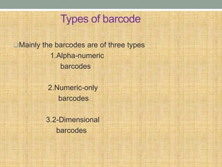 Bar code technology | PPTX