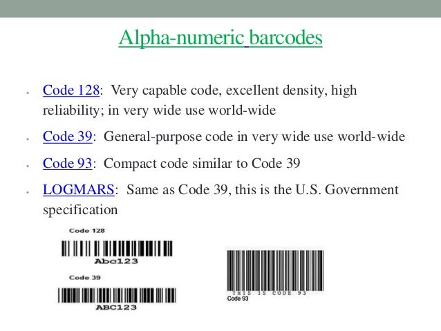 Barcode technology