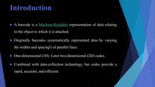 Bar code technology Kurdish Seminar By Teacher Azad Jabre | PPTX