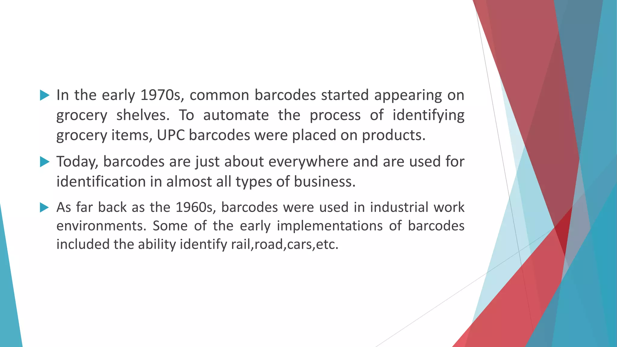 Barcode Technology ppt | PPTX
