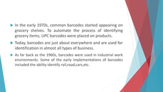 Barcode Technology ppt | PPTX