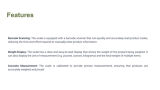 Barcode Weighing Scale | PPTX