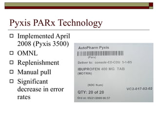 Barcoding Solution In Pharmacy June2009 | PPT