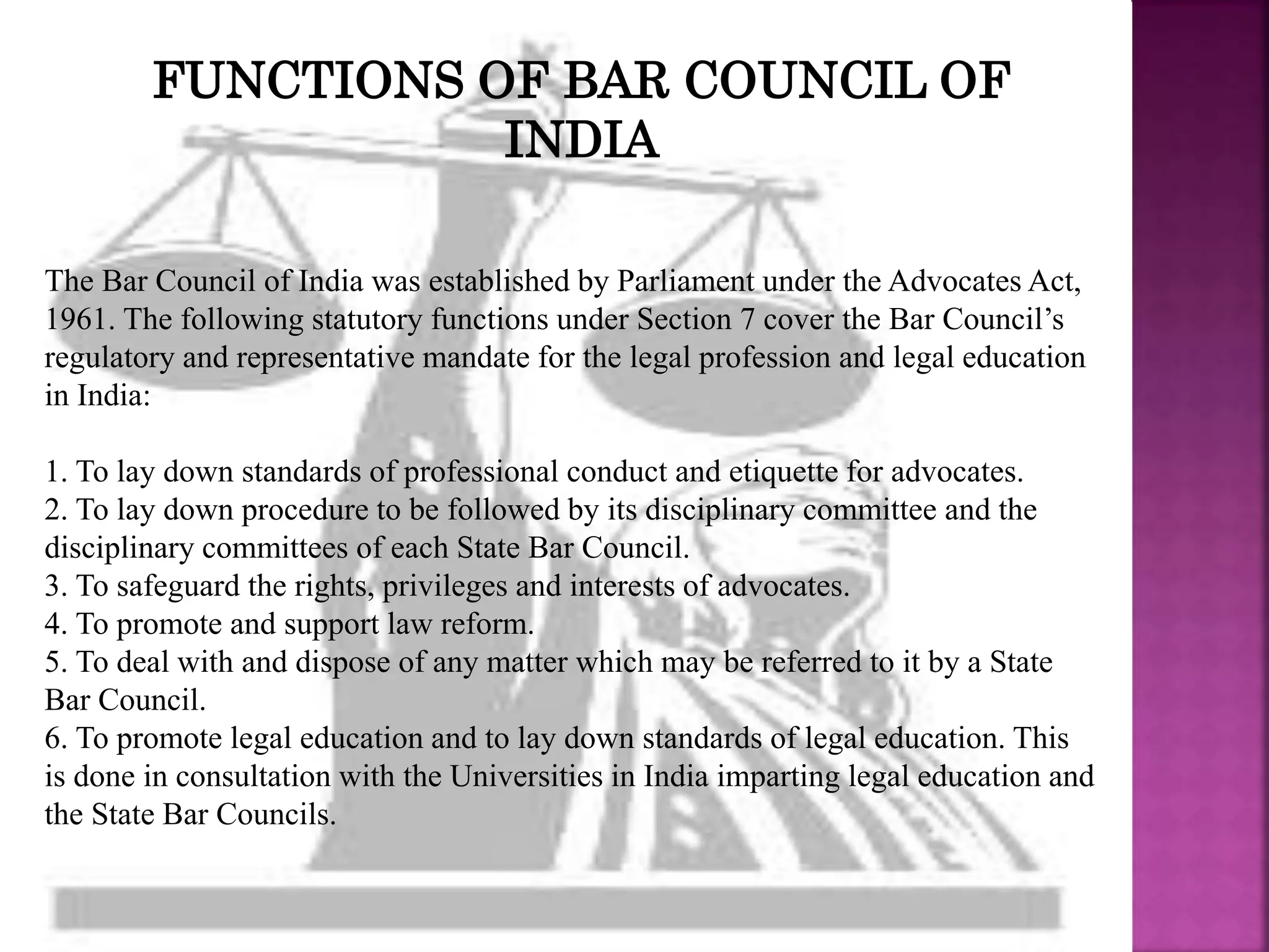 Bar council of india | PPTX