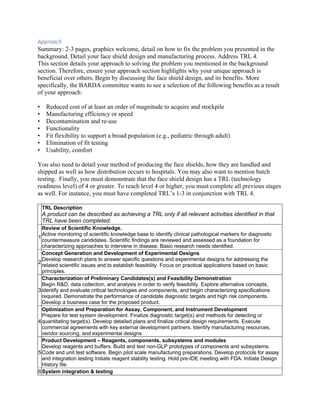 GiveNeed BARDA Preproposal Guidance and Template | PDF