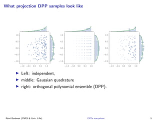 DPPs everywhere: repulsive point processes for Monte Carlo integration ...