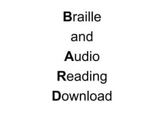 Downloading Books from BARD for Your Digital Player | PPT