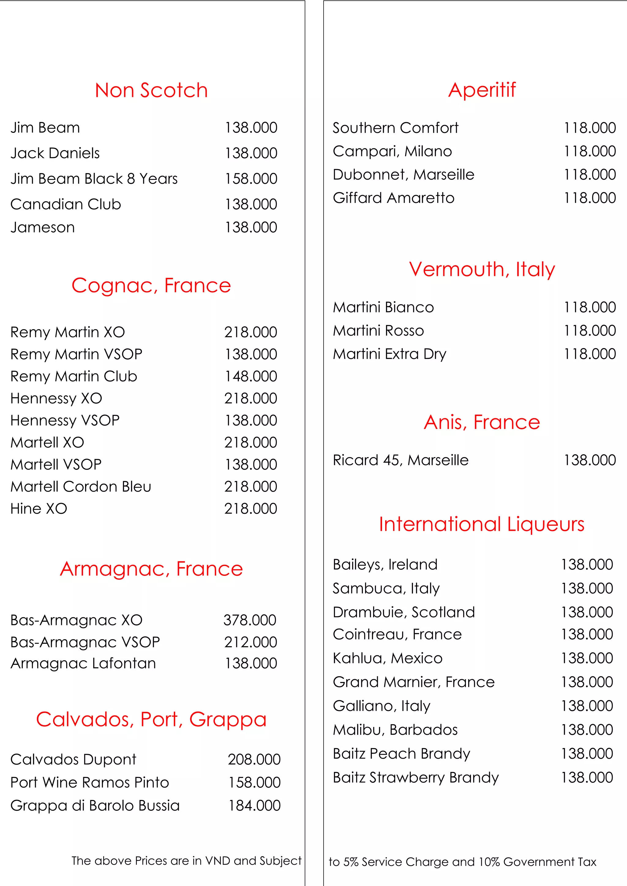 Drink Menu - The Press Club Hanoi | PDF