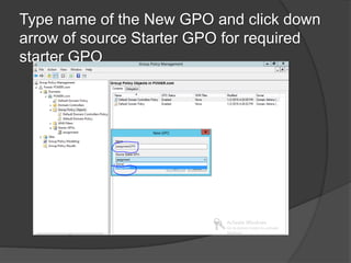 Presentation On Group Policy in Windows Server 2012 R2 By Barek-IT | PPTX