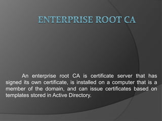 Deploy and Configure an Enterprise Root CA & Subordinate CA in Windows ...