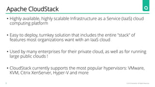 Cloud Stack with Bare Metal, presented in Apache Con Europe 2016 | PPT