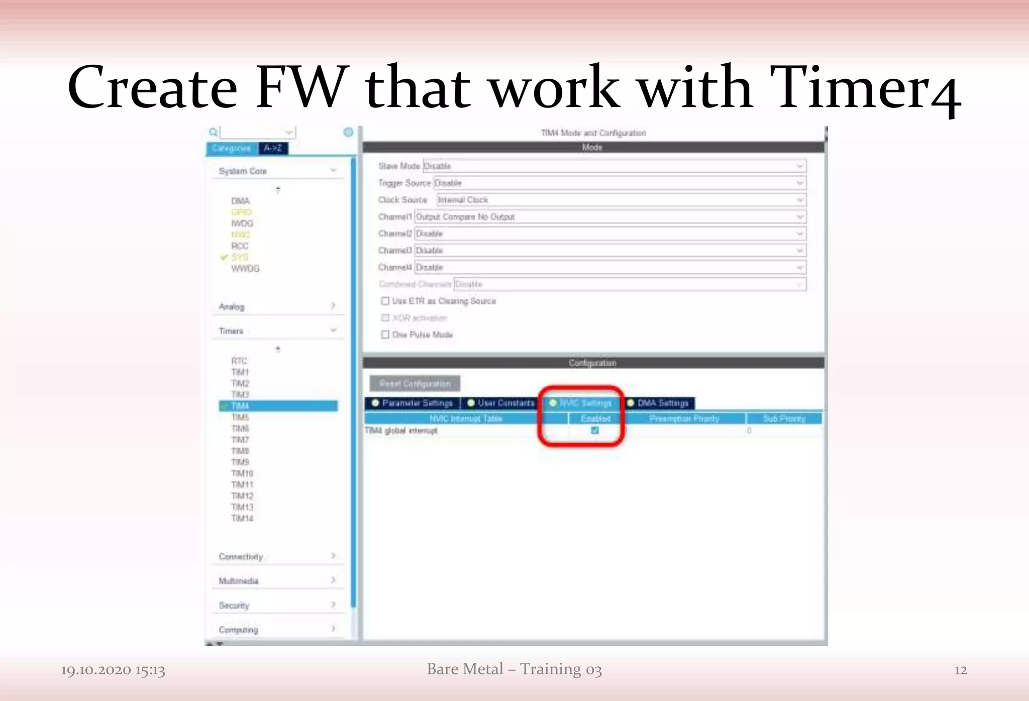 Bare metal training_03_timers_pwm | PPT