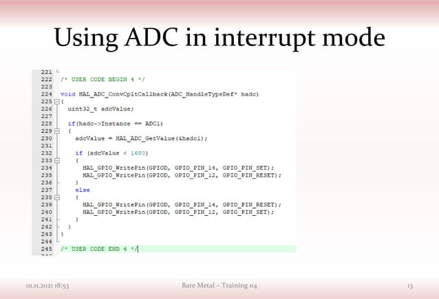 Bare metal training_04_adc_temp_sensor | PPT