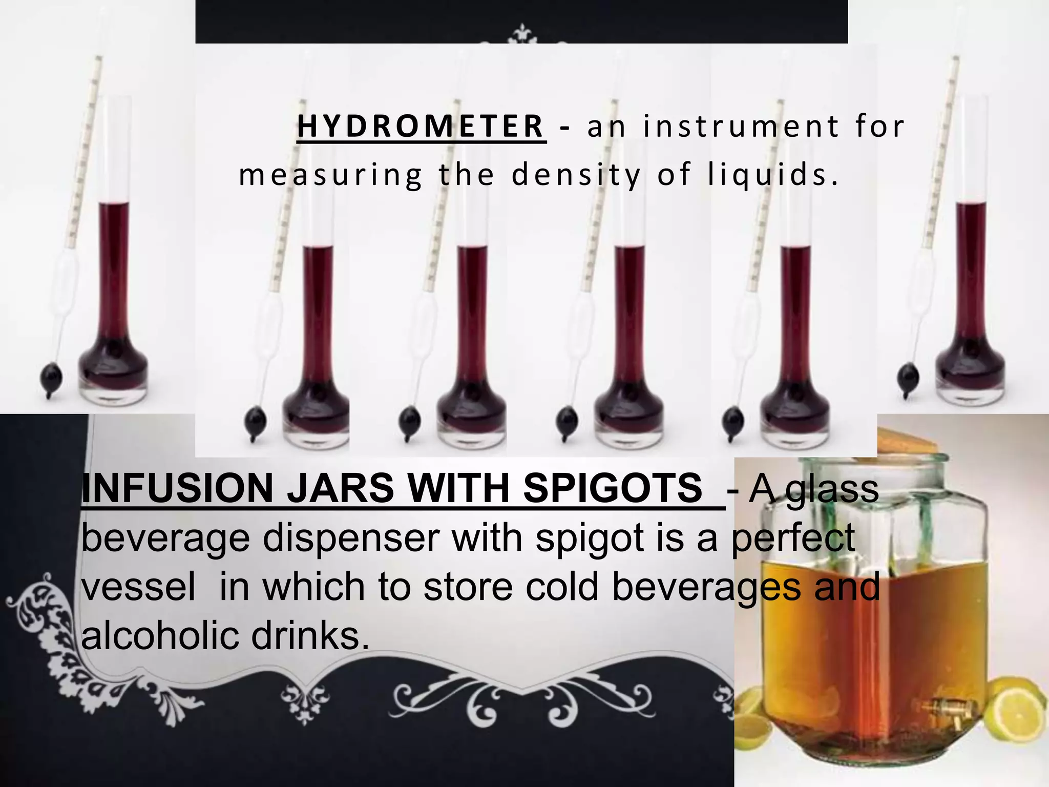 Bar equipments powerpoint | PPTX