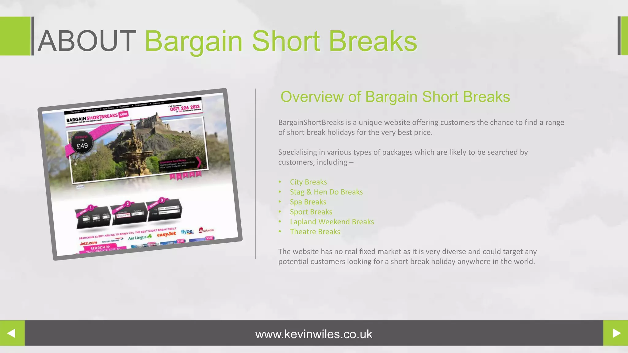 Bargain breaks | PPT