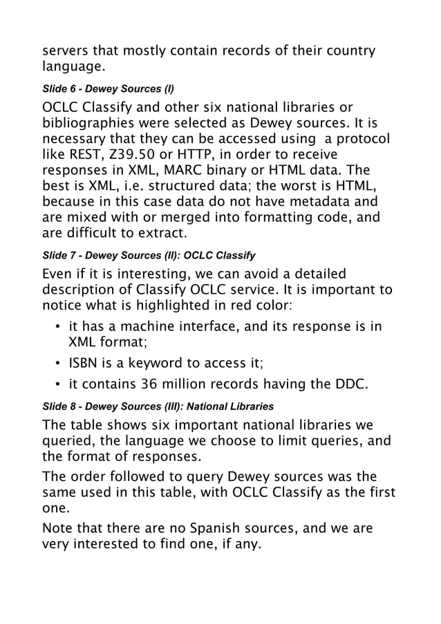 Catalog enrichment: importing Dewey Decimal Classification from ...
