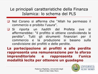 Le caratteristiche di un sistema bancario di matrice islamica | PDF ...