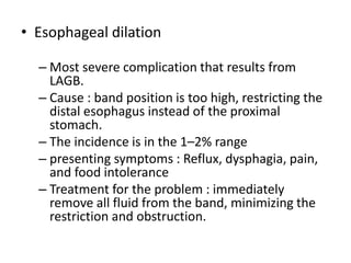 Bariatric surgeries and complication | PPTX