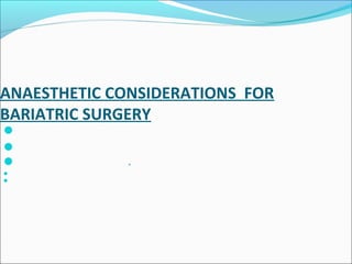 Bariatric surgery | PPT