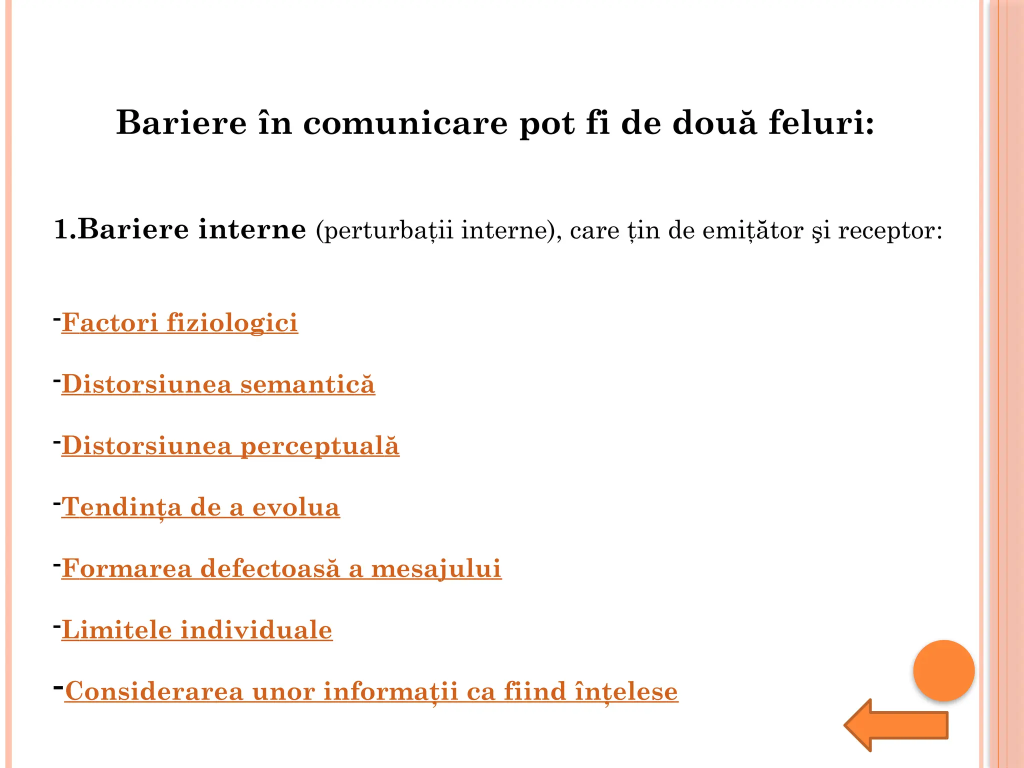 Bariere in comunicare | PPT