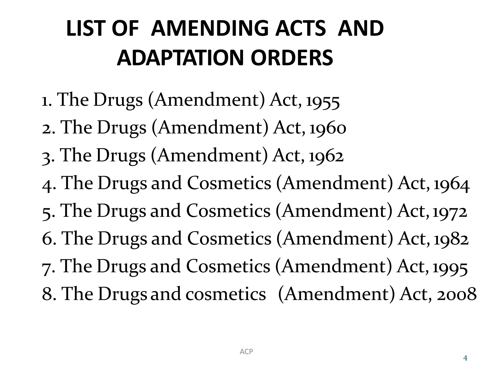 Drugs and cosmetics act 1940 and rules 1945 | PDF
