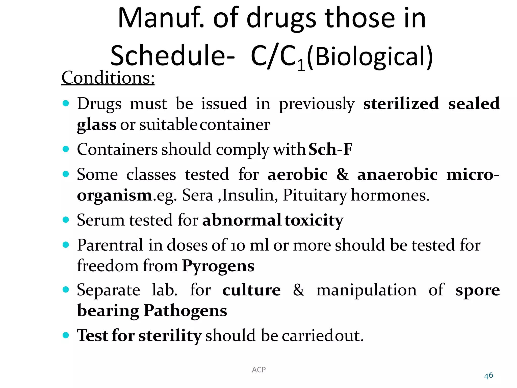 Drugs and cosmetics act 1940 and rules 1945 | PDF