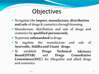 Drugs and cosmetics act 1940 and rules 1945 | PDF