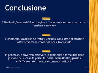 Web marketing e Web reputation - il caso Barilla | PPTX