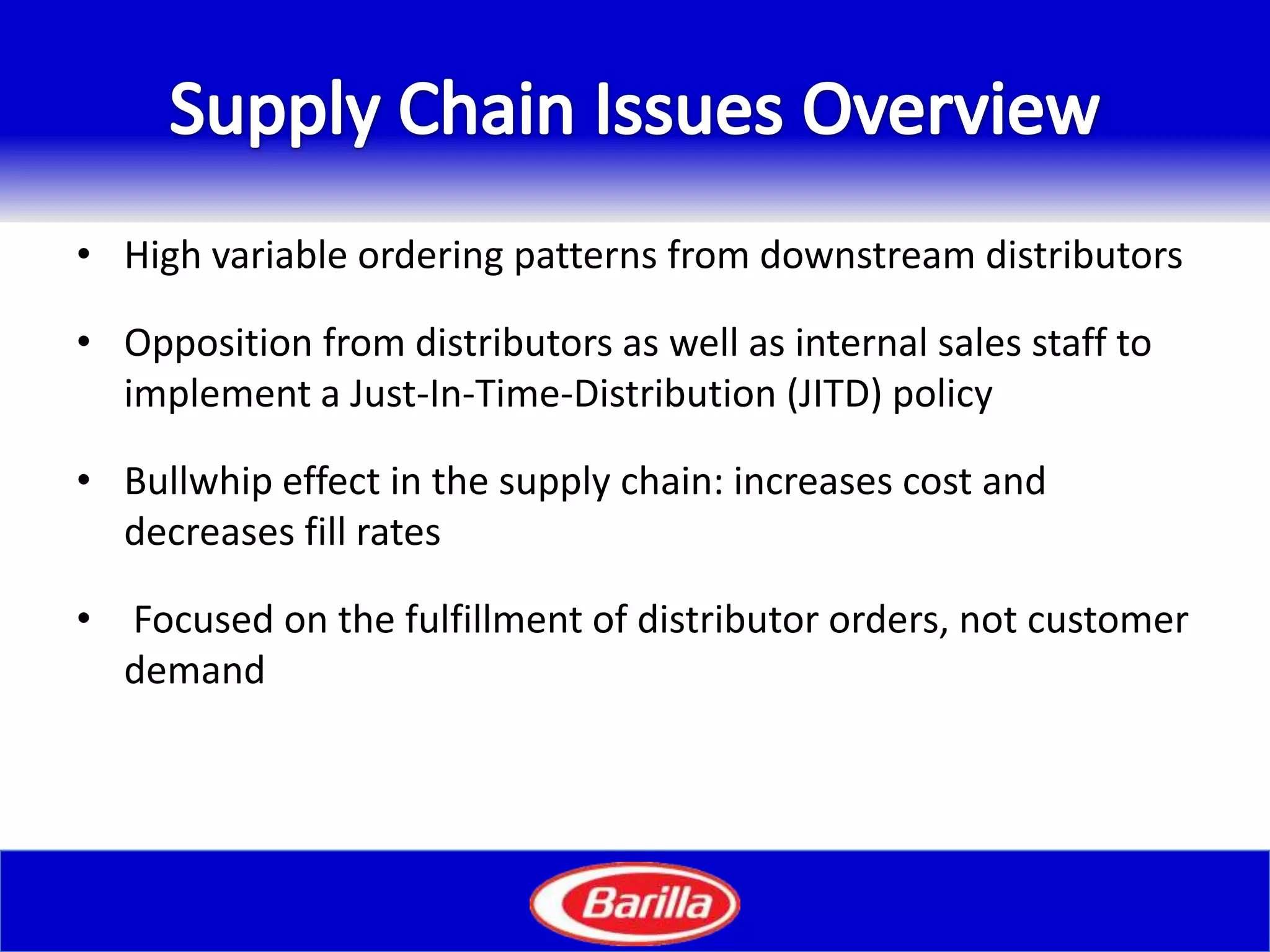 Barilla supply chain | PPTX