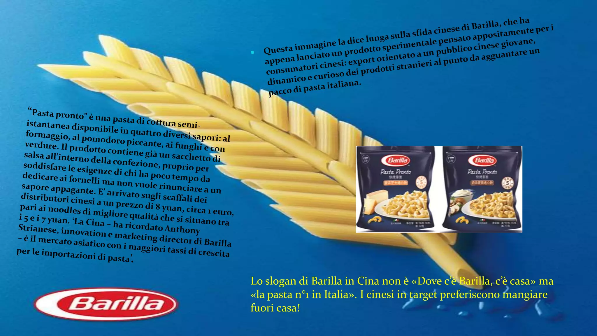 Barilla in Cina - cross-cultural management | PPT
