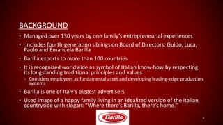 Barilla crisis communication presentation pp | PPTX