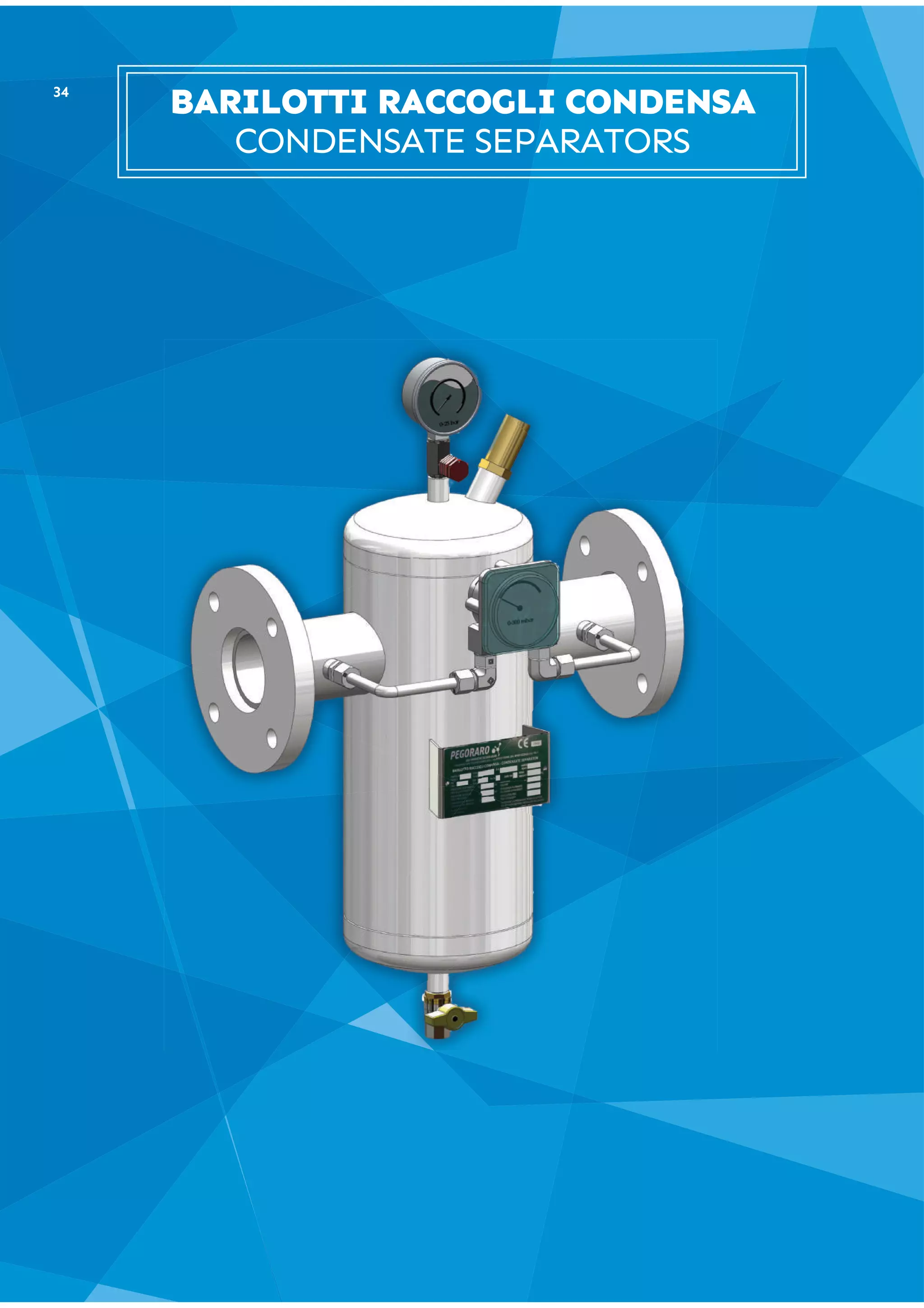 Barilotto raccogli condensa per gpl mod. bra - Lpg condensate separator ...