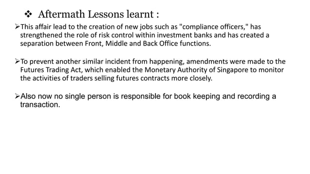 Barings bank collapse | PPTX