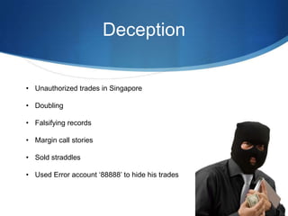 Barings Bank Team 3 Final | PPTX | Business Accounting & Finance | Business