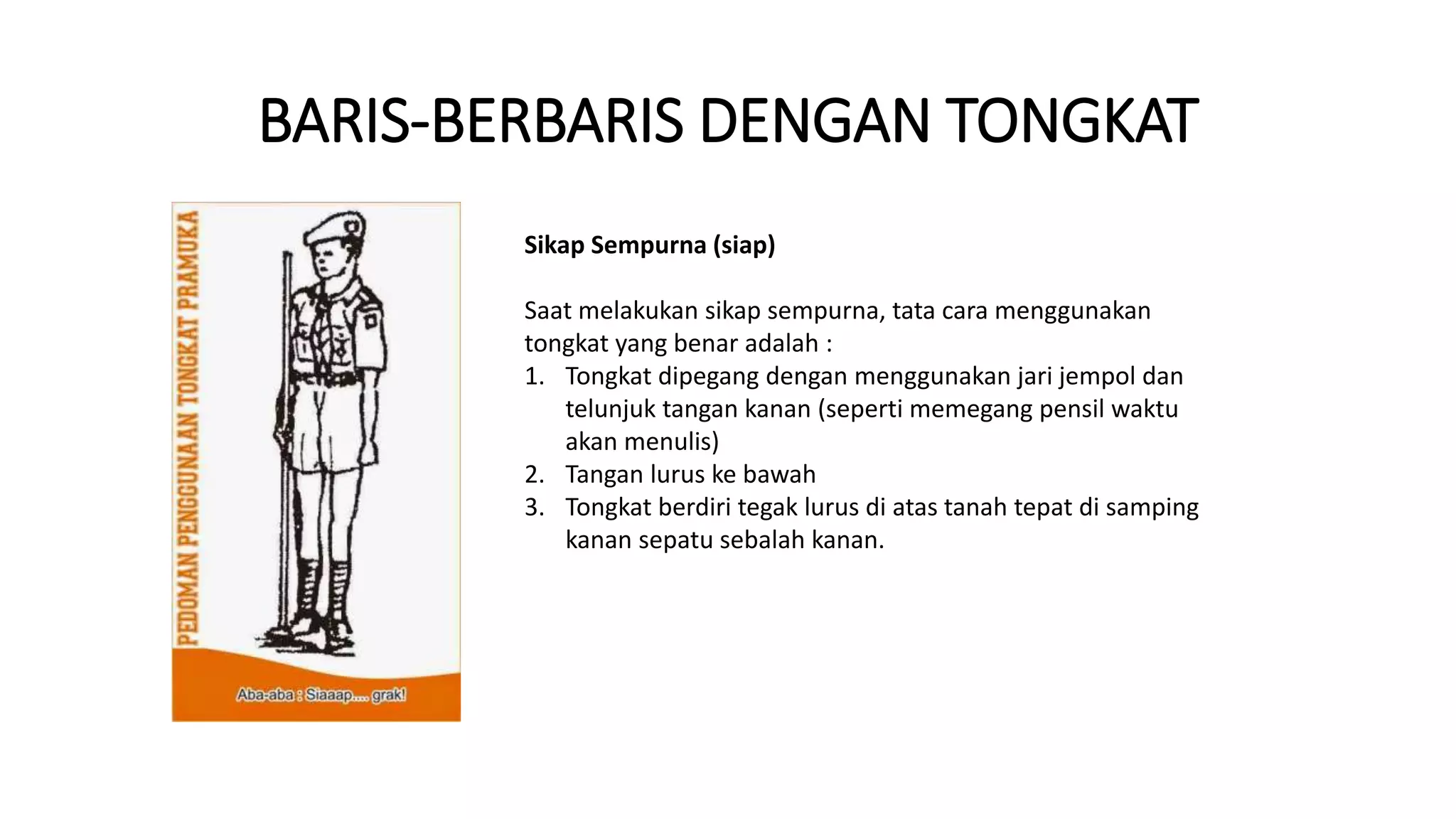 Materi baris-berbaris Pramuka | PPTX
