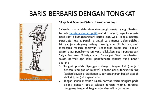 Materi baris-berbaris Pramuka | PPTX