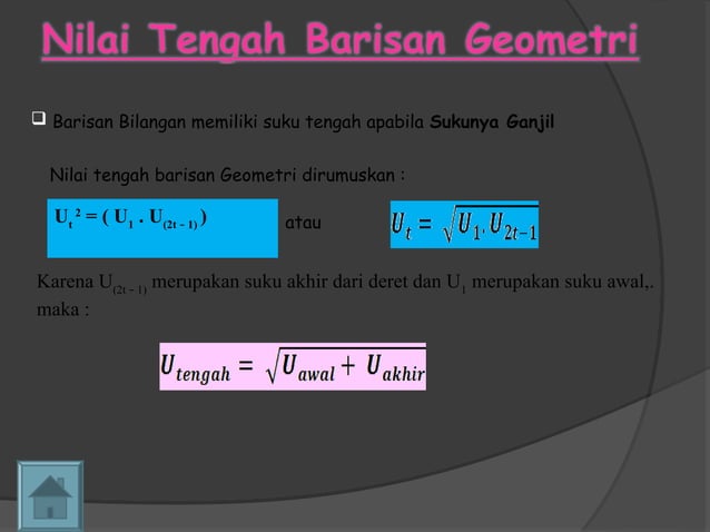 materi barisan dan deret geometri power point | PPT