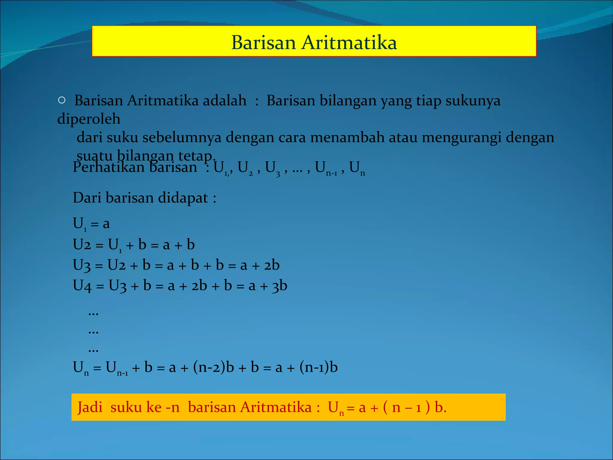 Barisan aritmetika 03 | PPT