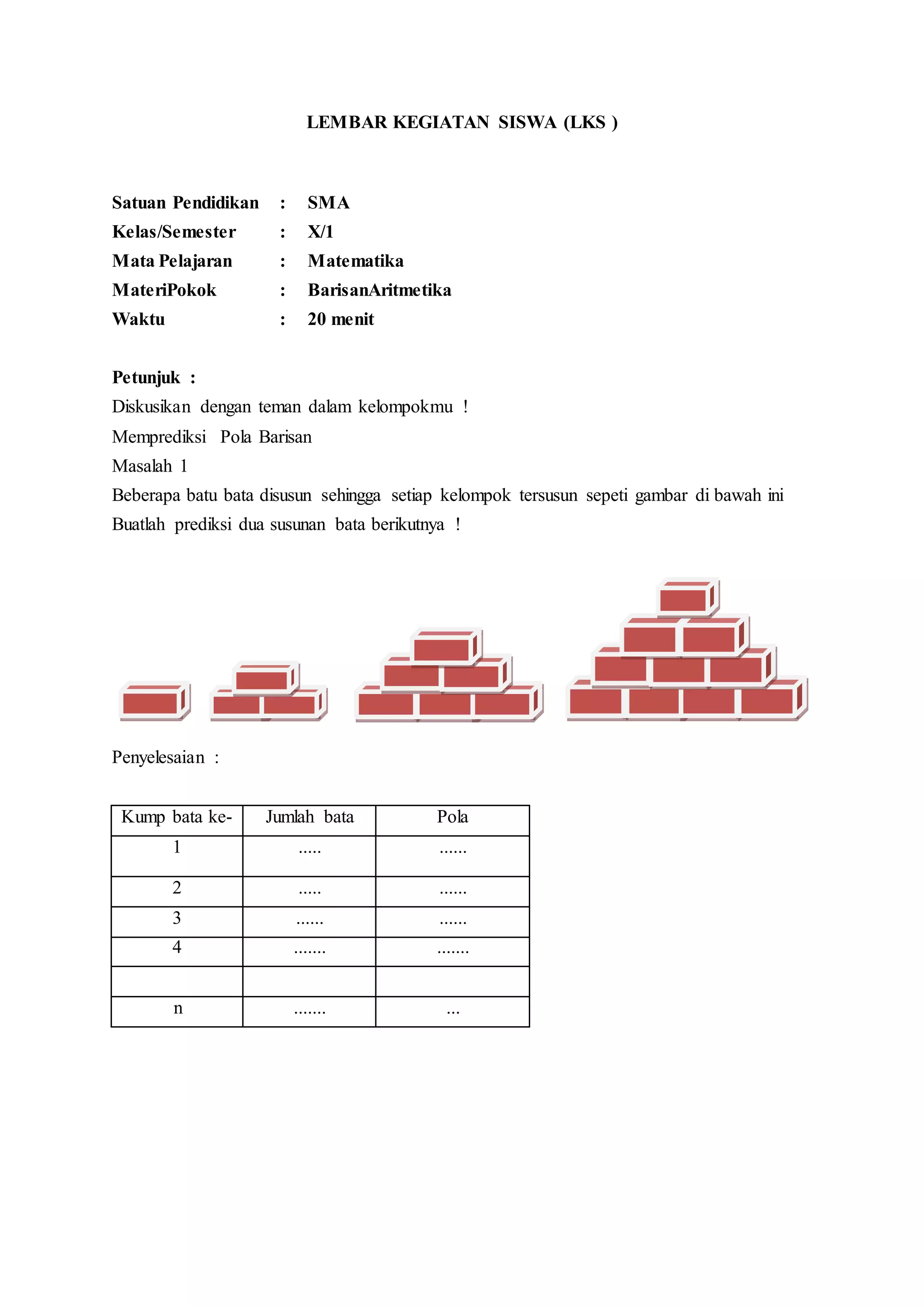 contoh rpp k13 matematika model pembelajaran discovery base learning | DOCX