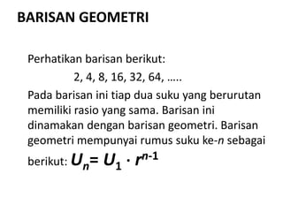 Barisan dan deret | PPTX