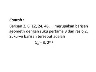 Barisan dan deret | PPTX