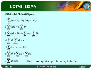 Barisan dan deret SMKN 1 TBT | PPT
