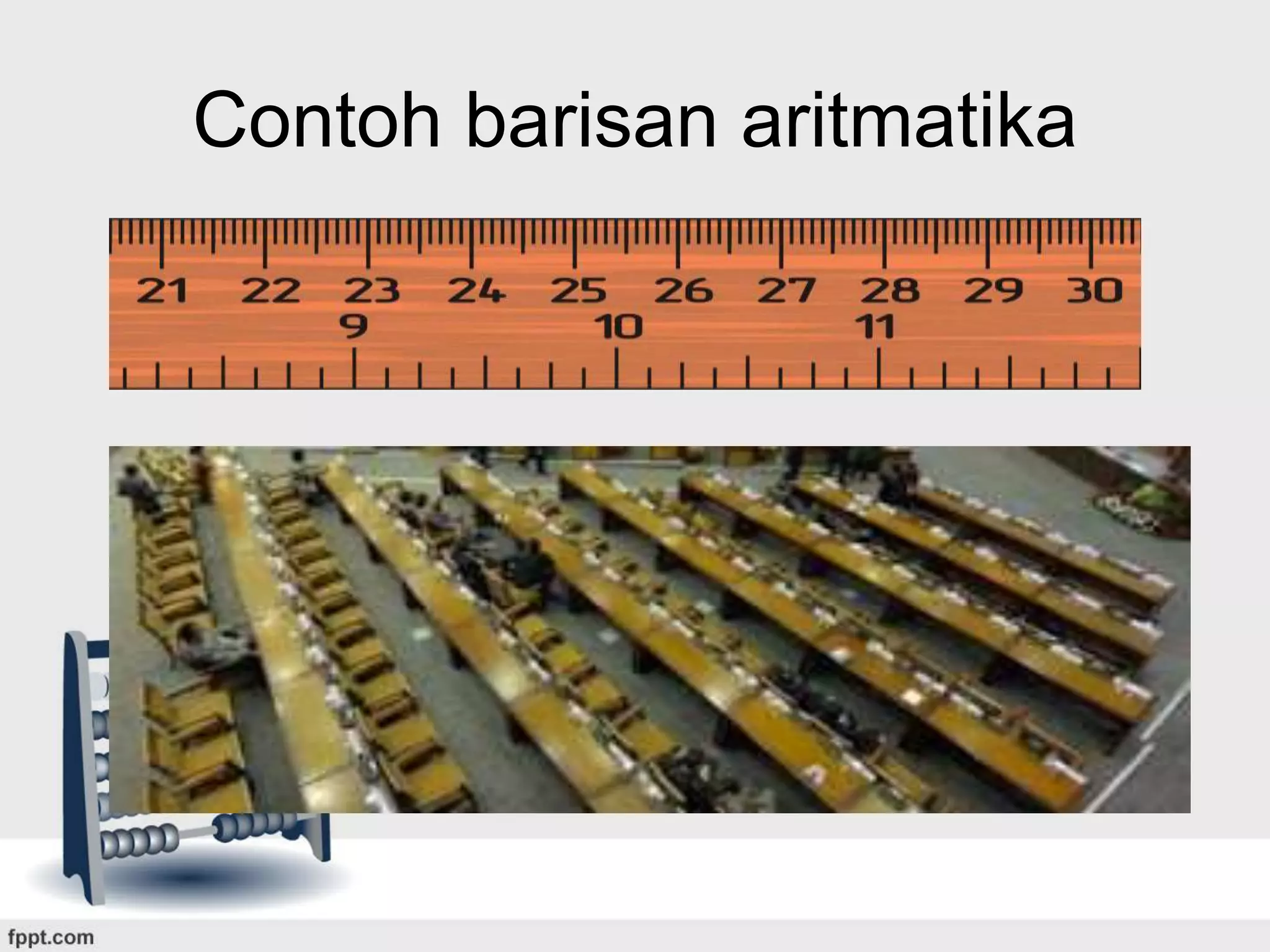 Power point - Barisan dan deret aritmatika | PPTX