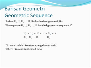 Barisan dan deret geometri | PPT